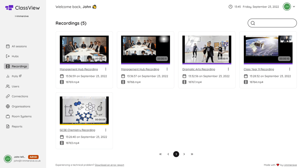 Quick Start guide to using ClassView